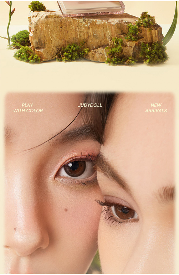 Judydoll Seven-Color Orange Blossom Tangram Fun Eyeshadow Earth 26 Matte Blush High Gloss Repair ...