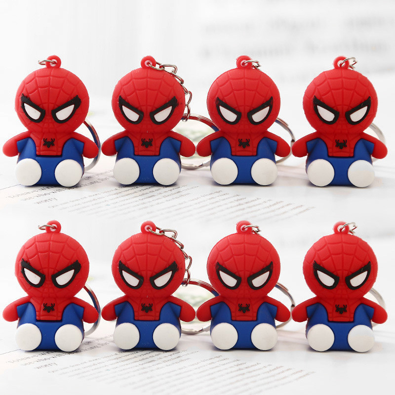 3D Cartoon Cool Spider Man Keychain Spider Man Keychain Spider Man ...