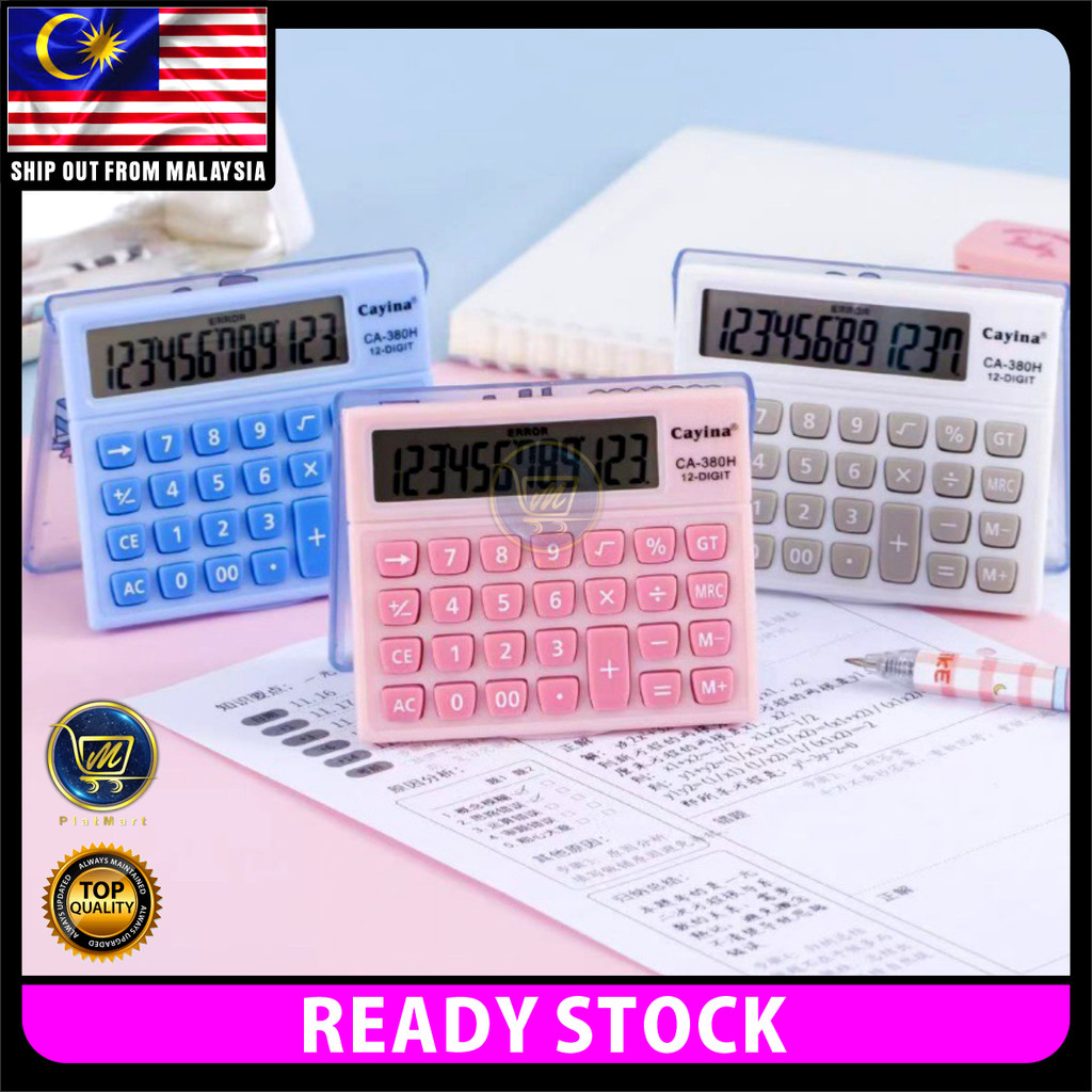 PlatMart - [READY STOCK] 12 Digits Electronic Pocket Mini Calculator ...