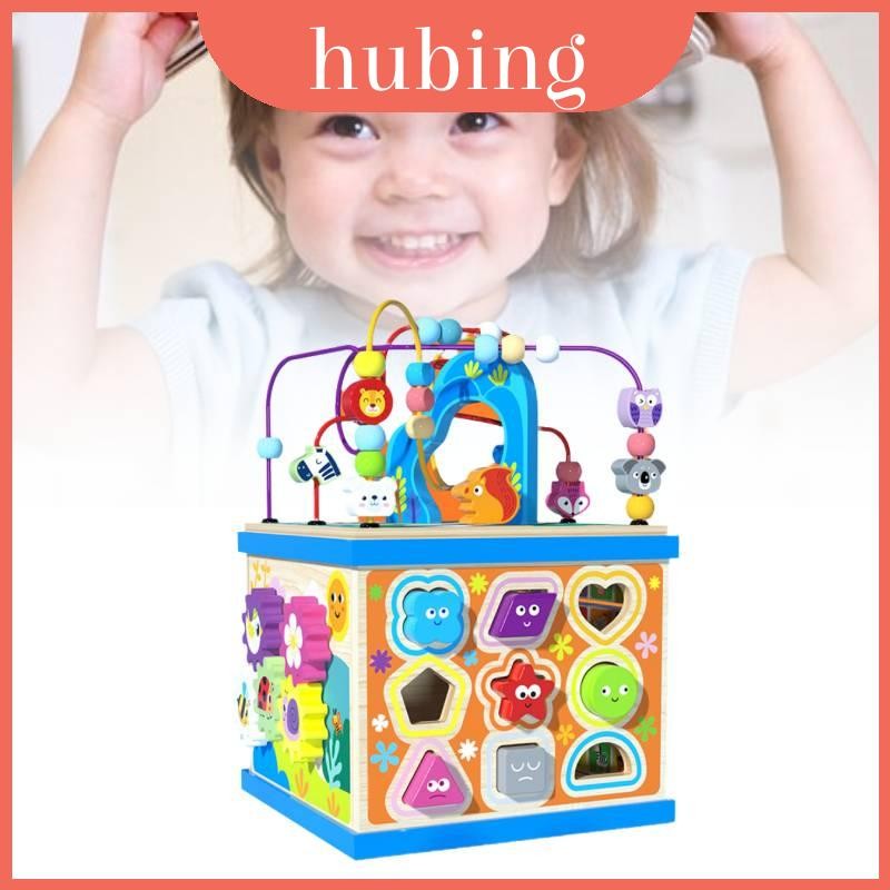 Wooden Educational Colorful Bead Box With Multiple Functions For Visual ...