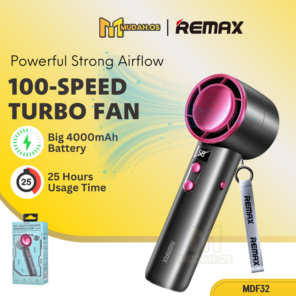 REMAX Bladeless Turbo High Speed Portable Powerful Strong Wind Personal ...