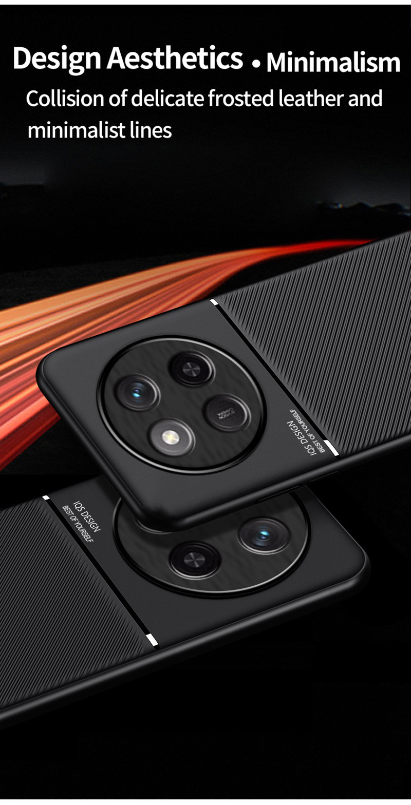 For Honor X9c 5G Leather Skin Texture Case Non-slip Silicone Matte ...