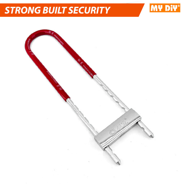 HEAVY DUTY FORK LOCK U LOCK MOTORCYCLE LOCK GLASS DOOR LOCK / KUNCI ...