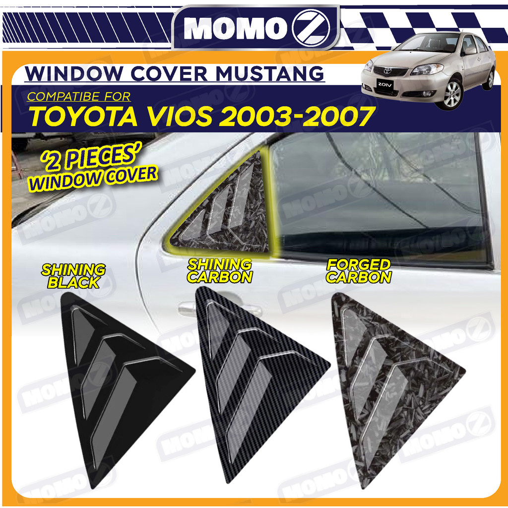 Car Toyota VIOS 2003 - 2007 Rear Side Mustang Window Cover Mirror ...