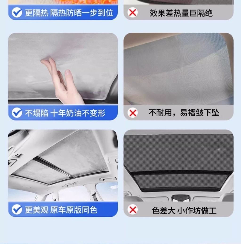 Proton e.mas 7 emas 7 GEELY EX5 E5/E8/L6/l7 Panoramic sunroof curtain car interior decoration ...