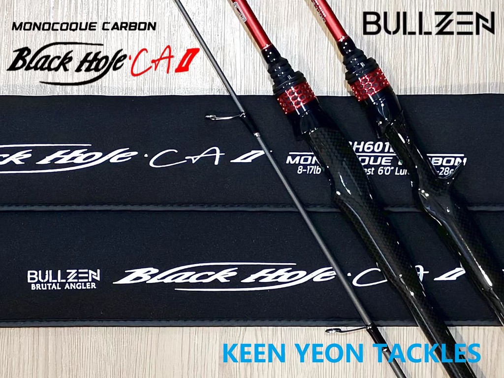BULLZEN BLACK HOLE CA II / BLACK HOLE CA SPINNING/ BAITCASTING GRAPHITE ...