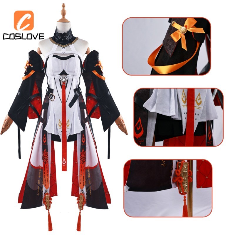 Anime Game Wuthering Waves Changli Cosplay Clothing Full Set Costume ...