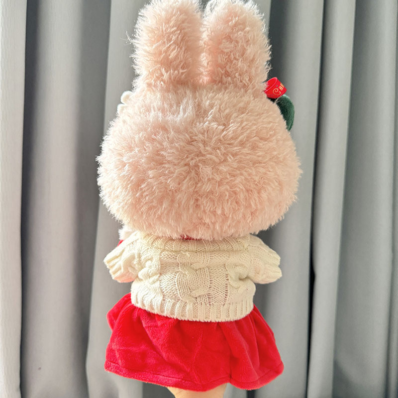 38Cm Labubu plush doll clothes for Labubu MOKOKO doll clothes red ...