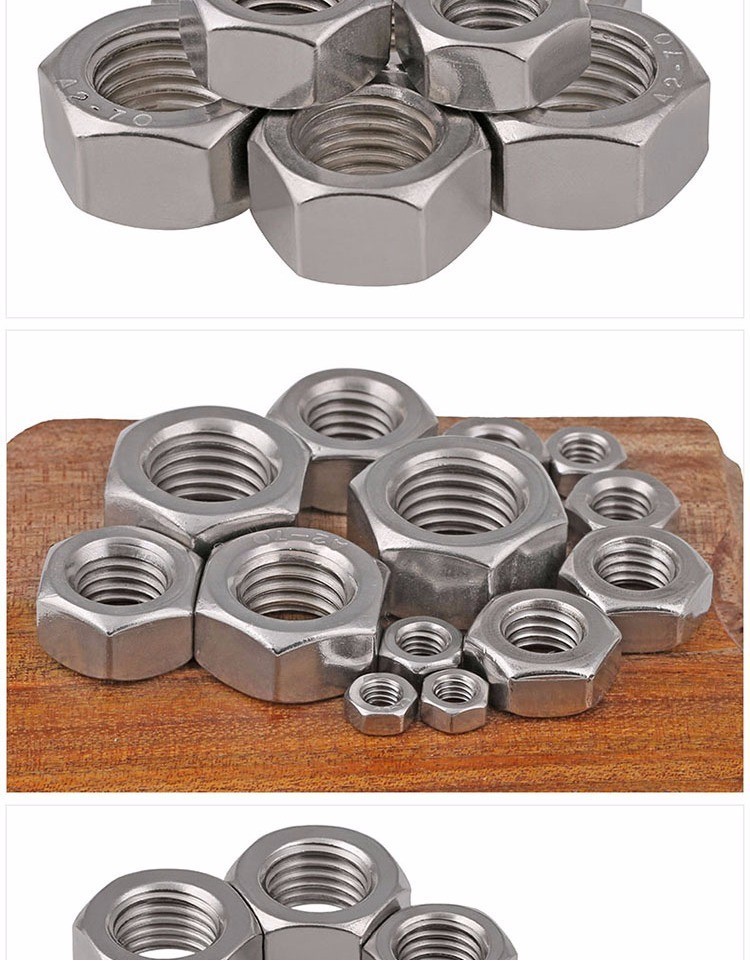 304 Stainless Steel Hex Nut M1-M30 | Shopee Malaysia