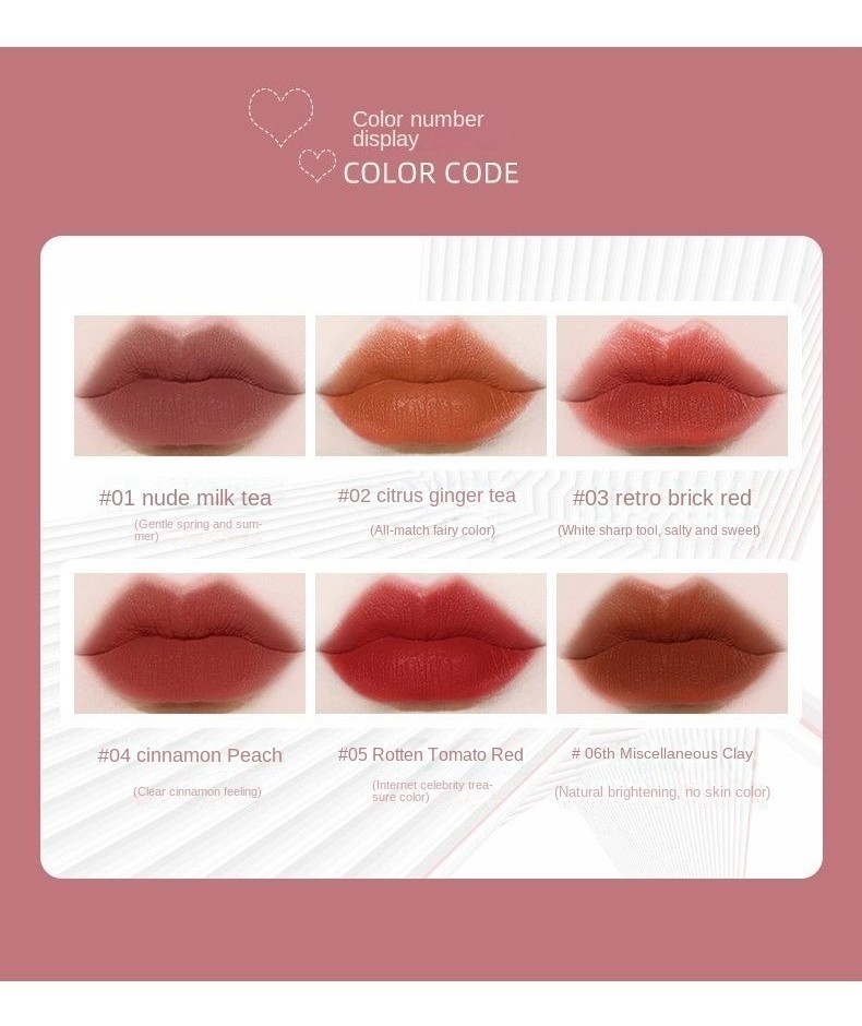 Lace matte lipstick matte matte long-lasting non-stick cup girly beauty ...
