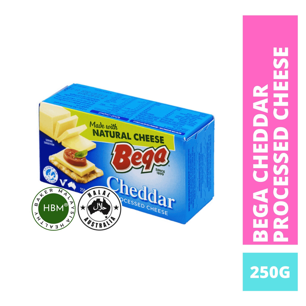 Bega Cheddar Cheese 500GM / 250GM / Keju Chedar Olahan / Cheddar ...