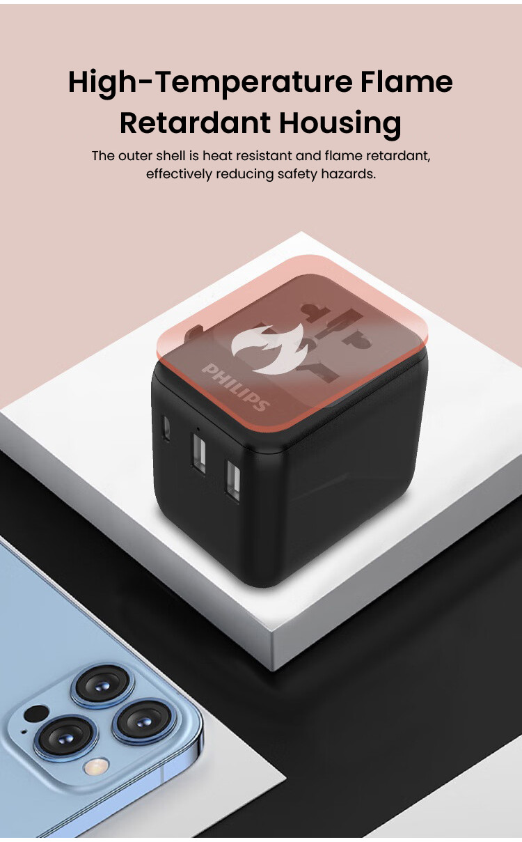 Philips Travel Adapter Plug 15W Global Universal British Standard ...