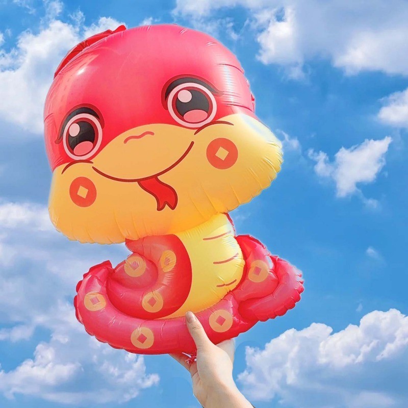 Chinese Snake Baby Balloons 2025 Zodiac Snake Floating Balloon New Year ...