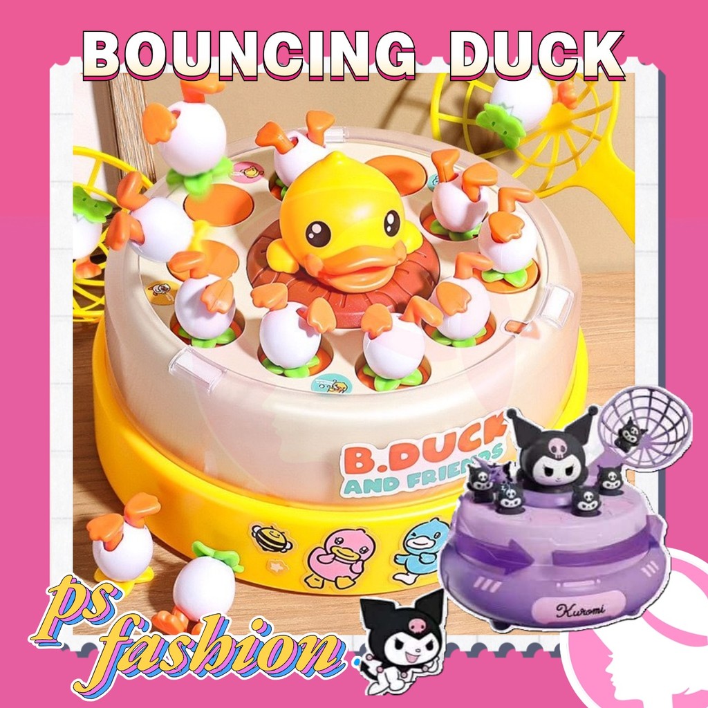 Children's Bounce and Catch Duck Board Game Fishing Plate Toy Parent ...