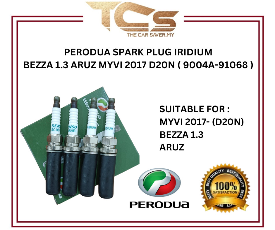 PERODUA SPARK PLUG IRIDIUM BEZZA 1.3 ARUZ MYVI 2017 D20N ( 9004A-91068 ...