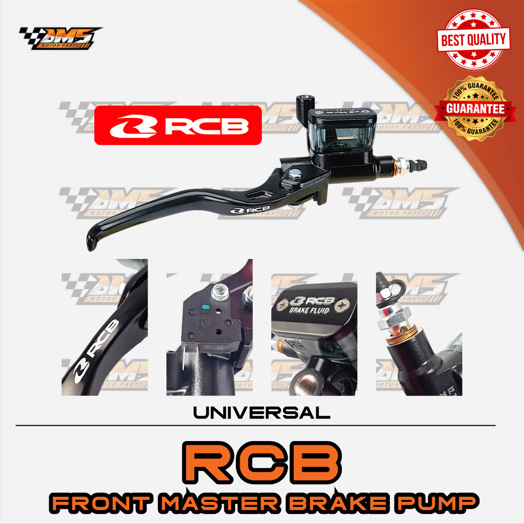 UNIVERSAL RCB FRONT MASTER BRAKE PUMP E2,E3 SERIES (RH) BLACK | Shopee ...