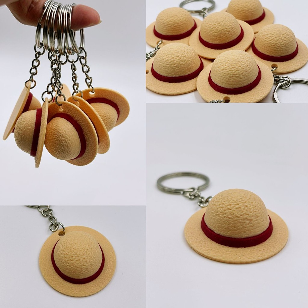 👒ONE PIECE👒 LUFFY's Straw Hat Keychain Mugiwara (3D Printed) | Shopee ...