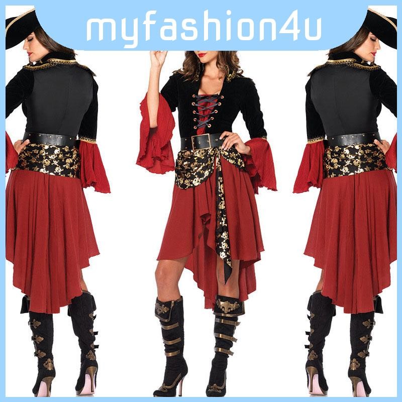 Gorgeous Women Adult Pirate Costume With Full Body Design Celebrations ...