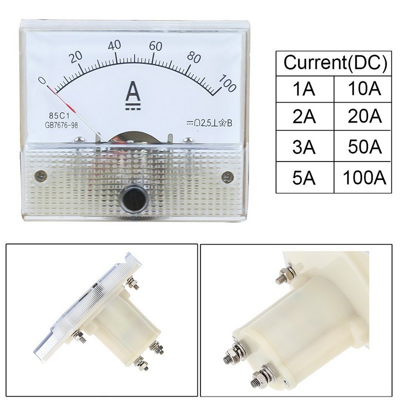 in stock Plastic Analog Pointer Ammeter Ampere Meter Amp Panel 20A ...
