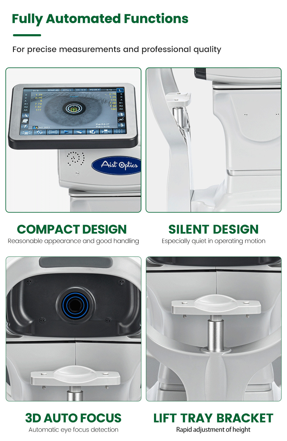 The new model eye autorefractometer with keratometer optical instrument ...