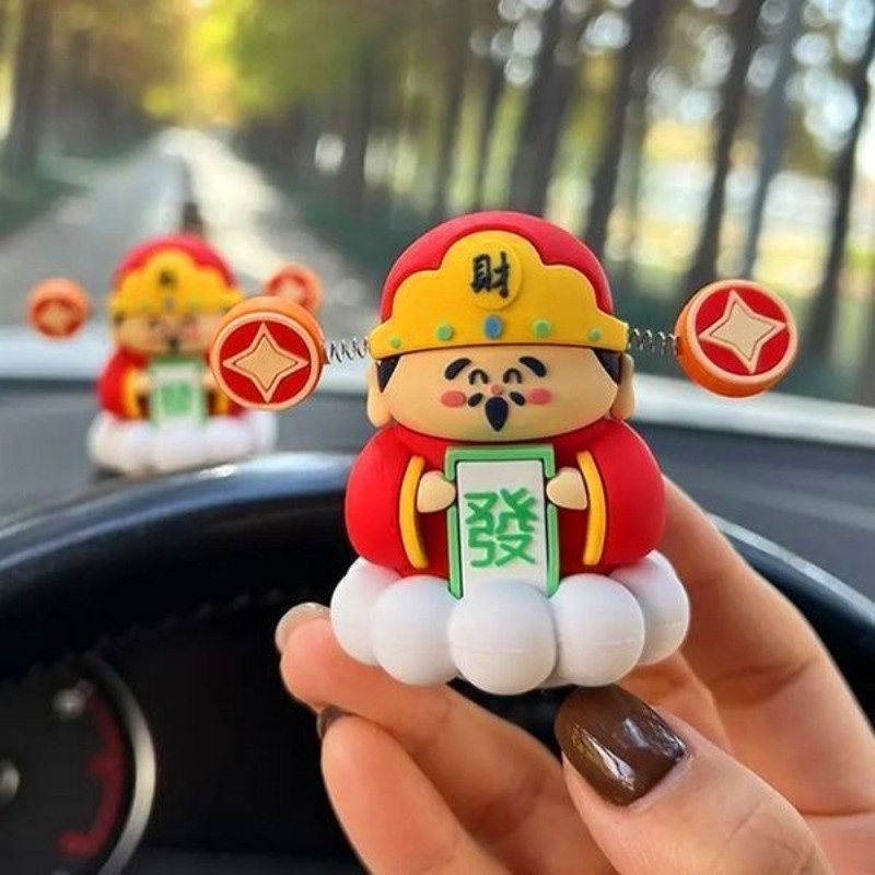 Chinese style shaking head ornaments New Year decorations birthday ...