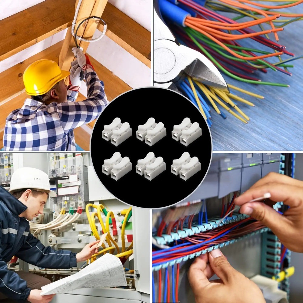 10/20pcs Push Quick Wire Cable CH2 Connector 10A 220V 2 Pin Push-in ...