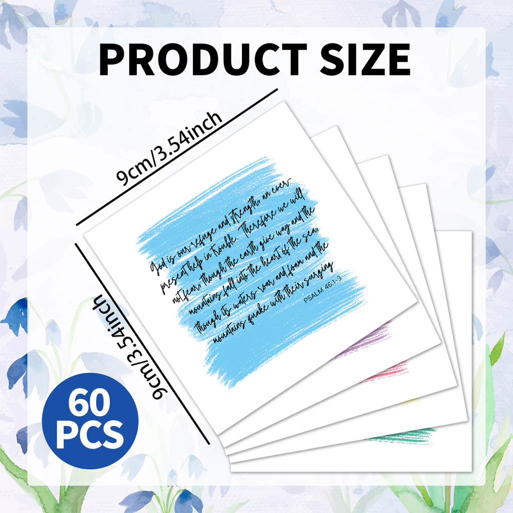 [Inspirational Prayer Cards] 60pcs Pack Inspirational Bible Verse ...