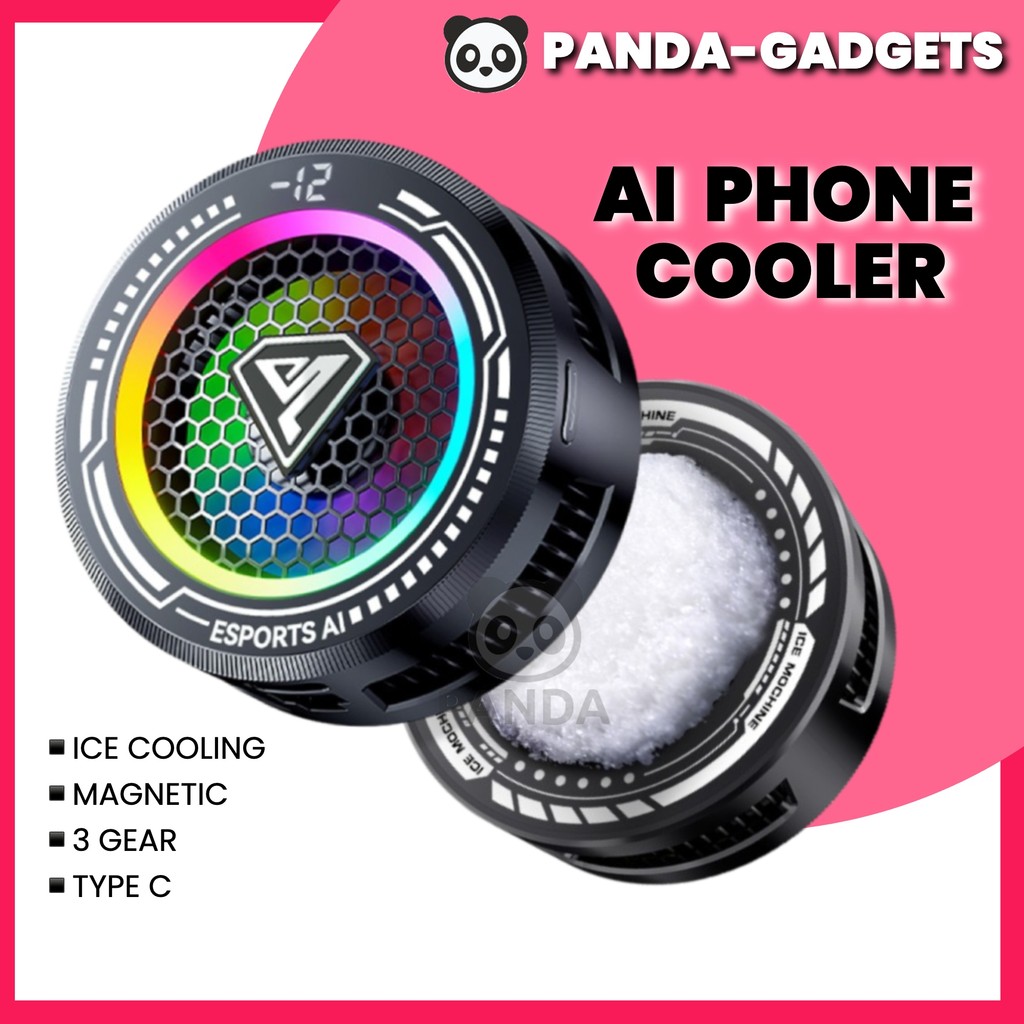 Ice Refrigeration Phone Cooler A1-AI Gaming Radiator Dissipate Fan ...