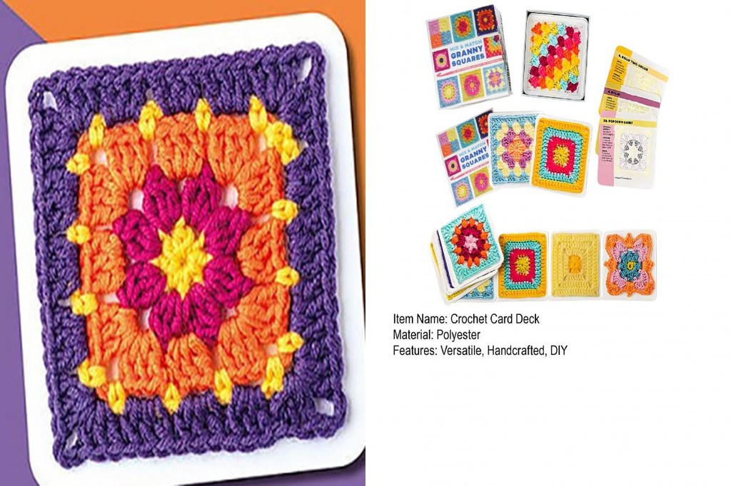 Beginner Crochet Kit Crochet Chart Guide 50 Mix Crochet Patterns Card ...