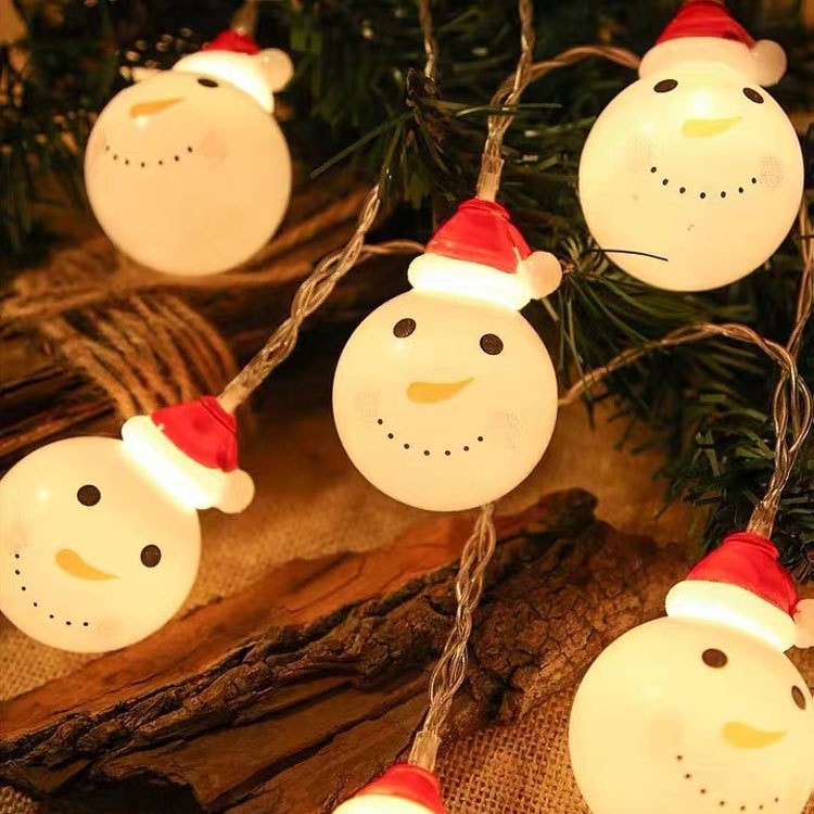LED Santa Claus Christmas LED String Lights Snowman Hanging Lights ...
