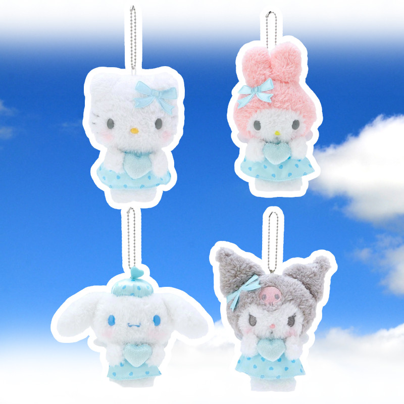 Enchanting Melody Kuromi Cinnamoroll Angel Plush Keychain Cute ...