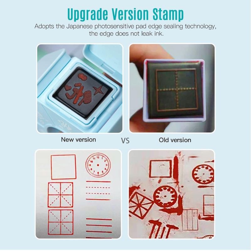 CTD Multifunction Award Badge Photosensitive Teacher Stamp Six-sided ...