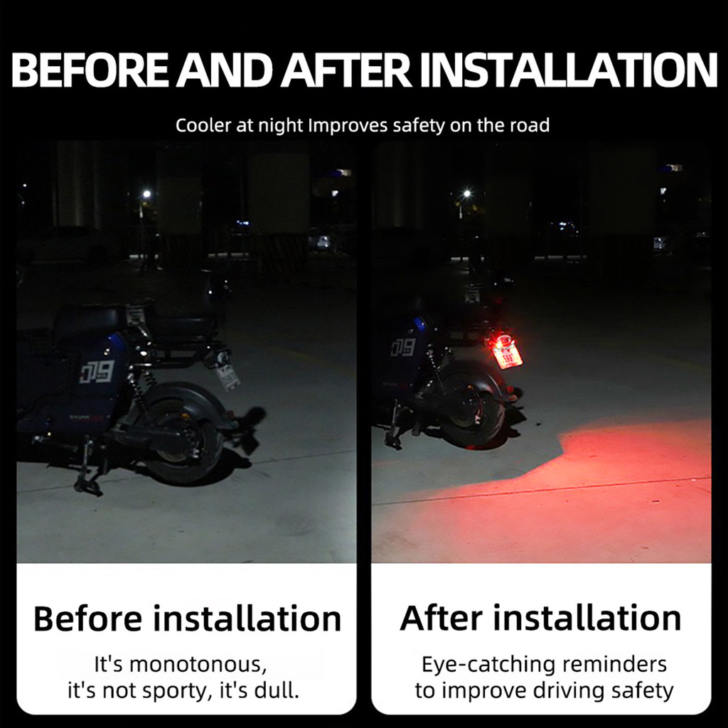 2PCS Flash Eagle Eye LED Motorcycle Angel Wings Eagle Eye Strobe ...