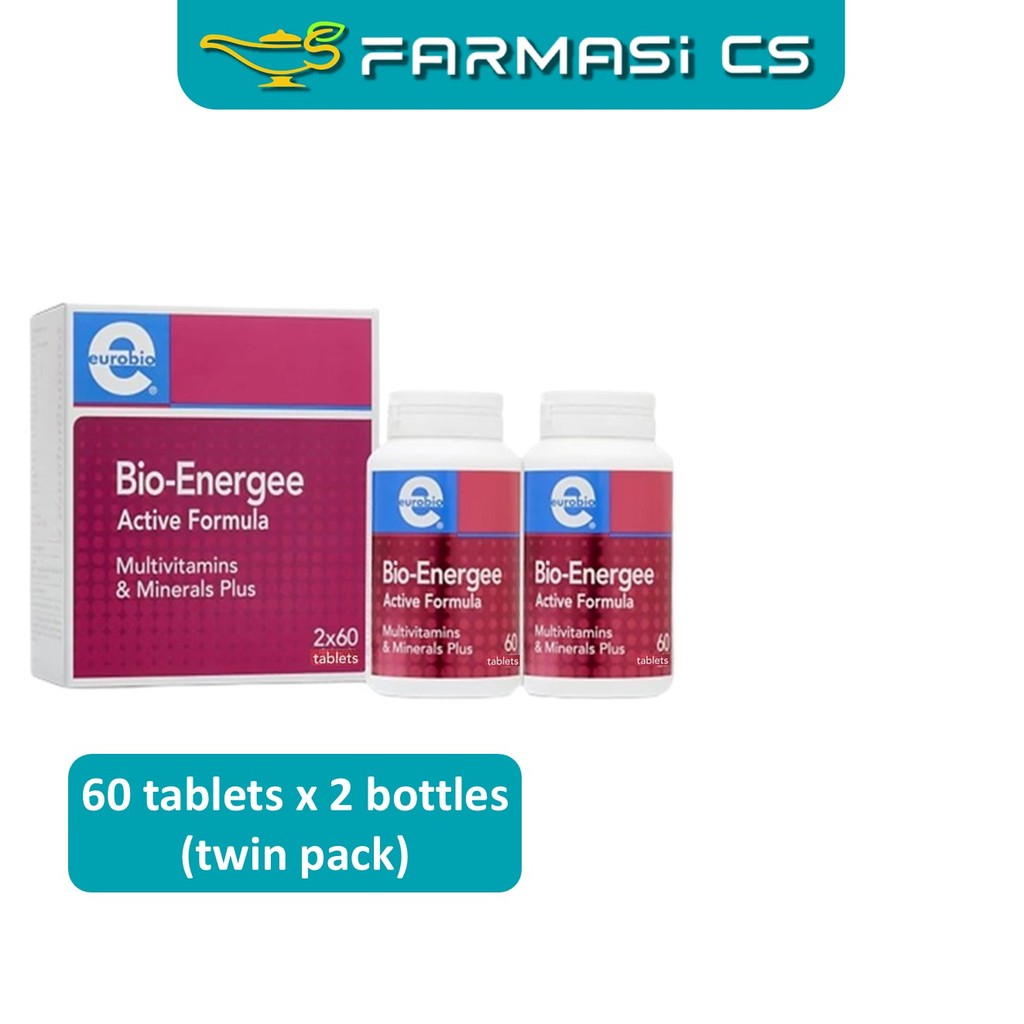 Eurobio Bio-Energee Active Formula Multivitamins & Minerals Plus 60 ...
