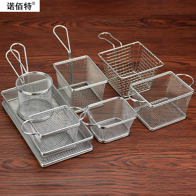 Mini Stainless Steel Frying Basket Frying Sieve French Fries Frying ...