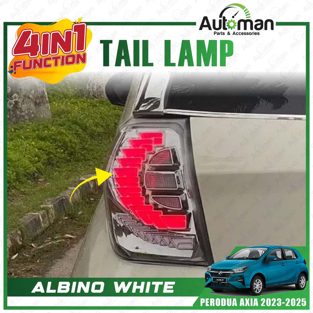 Tail Lamp Taillamp Perodua Axia NEW 2023 - 2025 Albino Black Red ...