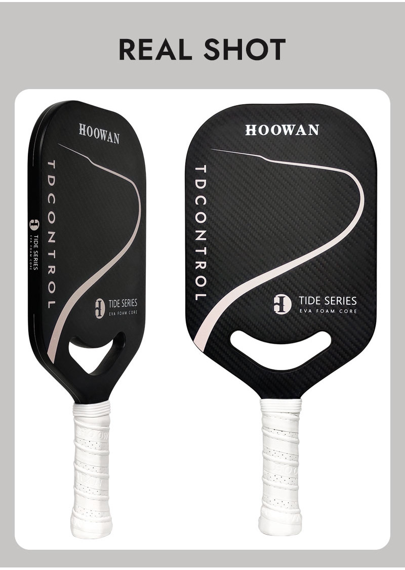 HOOWAN TDCONTROL16MM Pickleball Paddle T700 Carbon Fiber 3K Pickle Ball ...