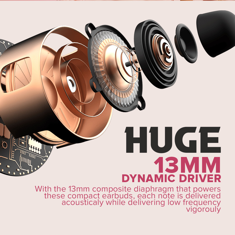 SonicGear TWS Q3 ANC Bluetooth 5.4 Huge Driver Wireless Earbuds with ...