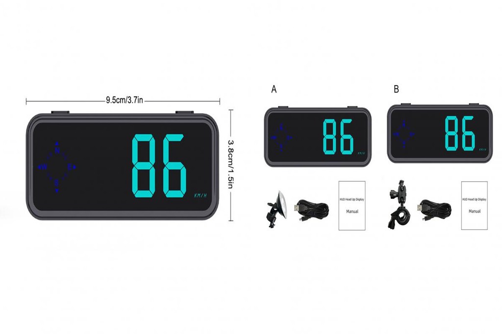 Clear Information Display Speedometer Multi-color Led Speedometer ...