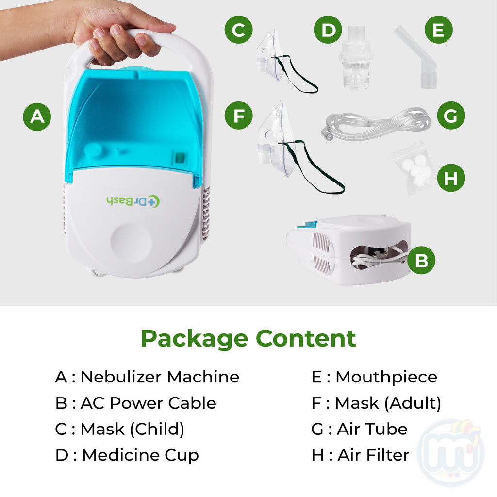 [ KKM LULUS ] DrBash Compressor Nebulizer Portable Air-Compressing ...