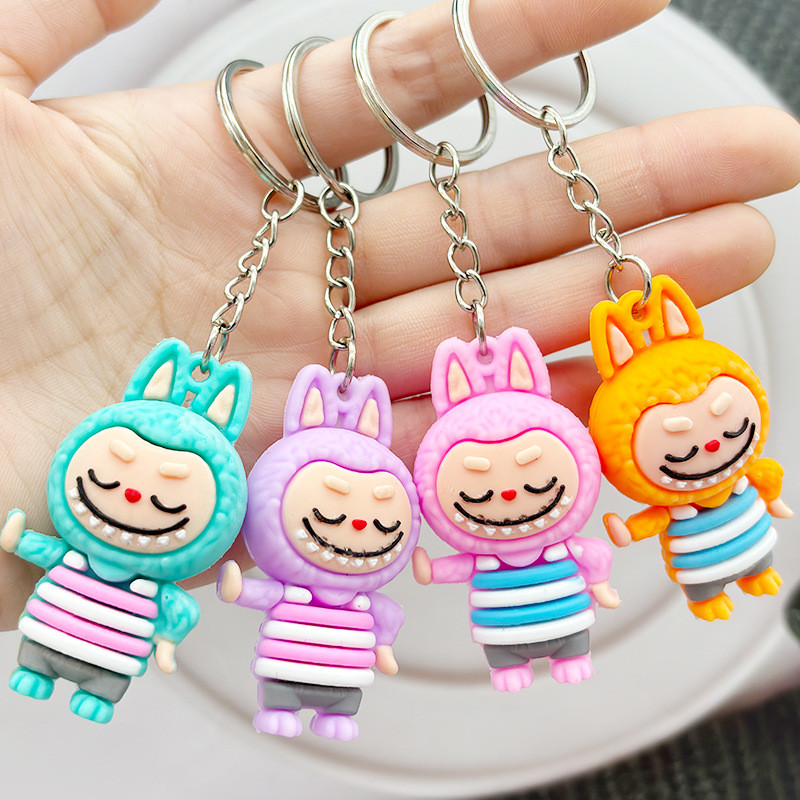 Labubu Labu Cute little sheep keychain silicone hot-selling doll small ...