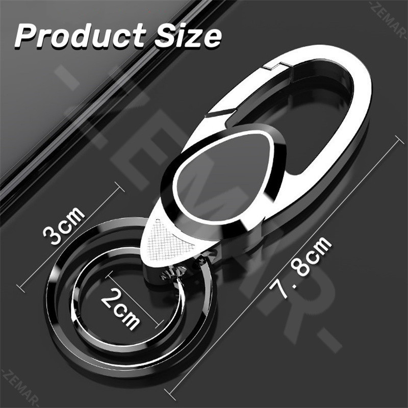 Mazda Metal Car Keychain Motorcycle Key Holder High-end Double Ring ...