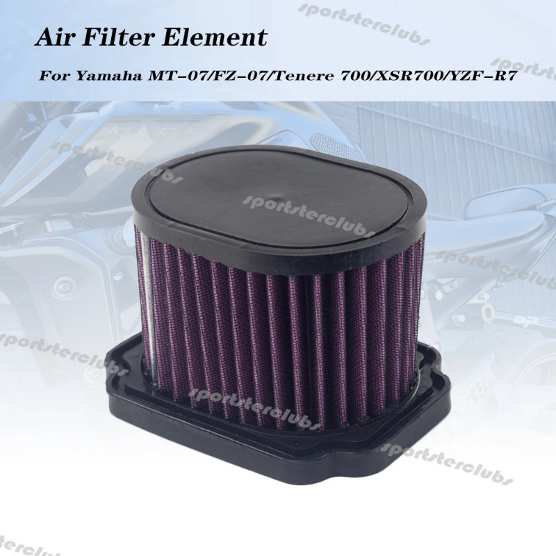 Motorcycle High Flow Air Filter Cleaner Element For Yamaha MT-07 FZ-07 ...