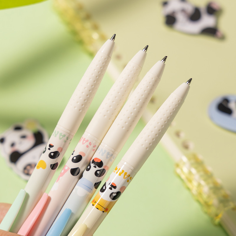 Deli Panda Ball Point Pen 0.7mm Fast Drying Smooth Writing Gel Cute ...