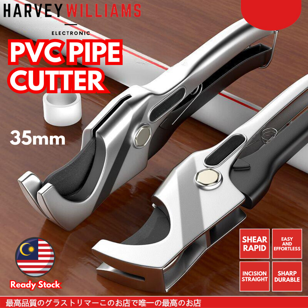 HEAVY DUTY Silver Black SK5 Steel Vinyl PVC Pipe Cutter Gunting ...