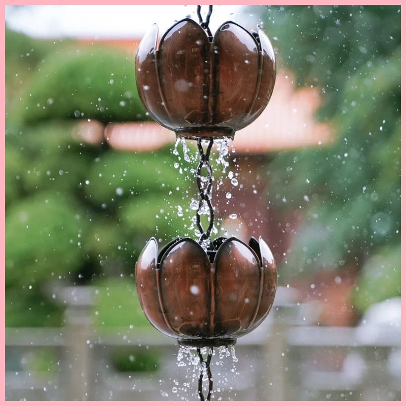 Rain Chain Villa Courtyard Rain Chain Japanese Style Roof Drain Chain ...