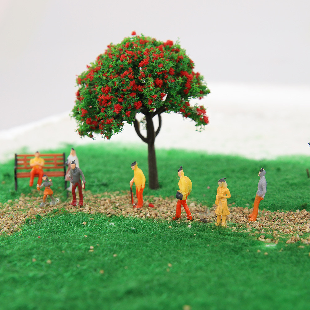 100 Count Vibrant Plastic Miniature Character Models In 1 To 200 Scale ...