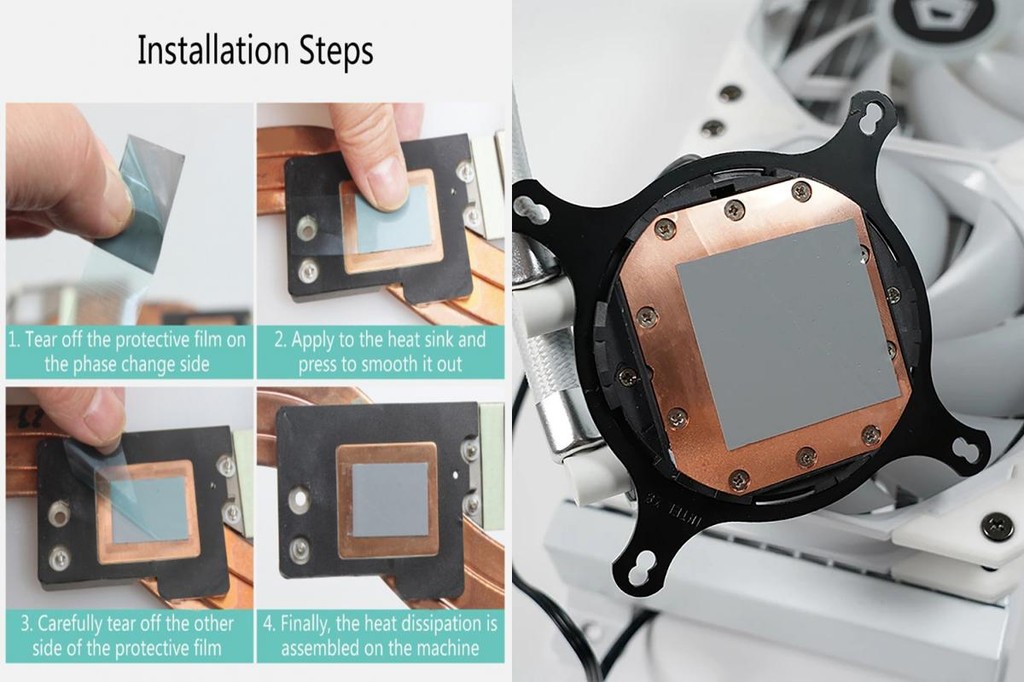 cs Cpu Thermal Pad Durable Thermal Pad Premium Laptop Cooling Pad with ...