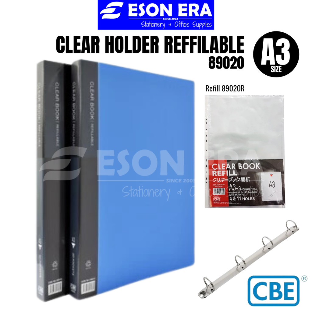 CBE Clear Holder Refillable A3 Size 89020 (Refill 89020R) | Shopee Malaysia