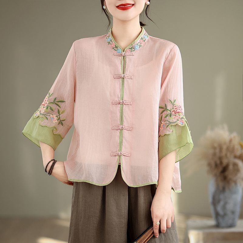chinese new year clothes hanfu top Blouse qiapo top 中国风上衣 女 旗袍上衣 汉服 ...